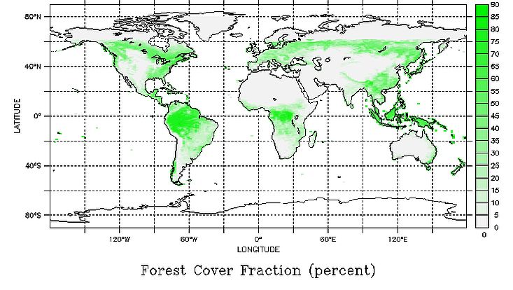 Upgrade of MODIS Forest and Vegetation Cover Fraction Dataset : ICDC : University of Hamburg